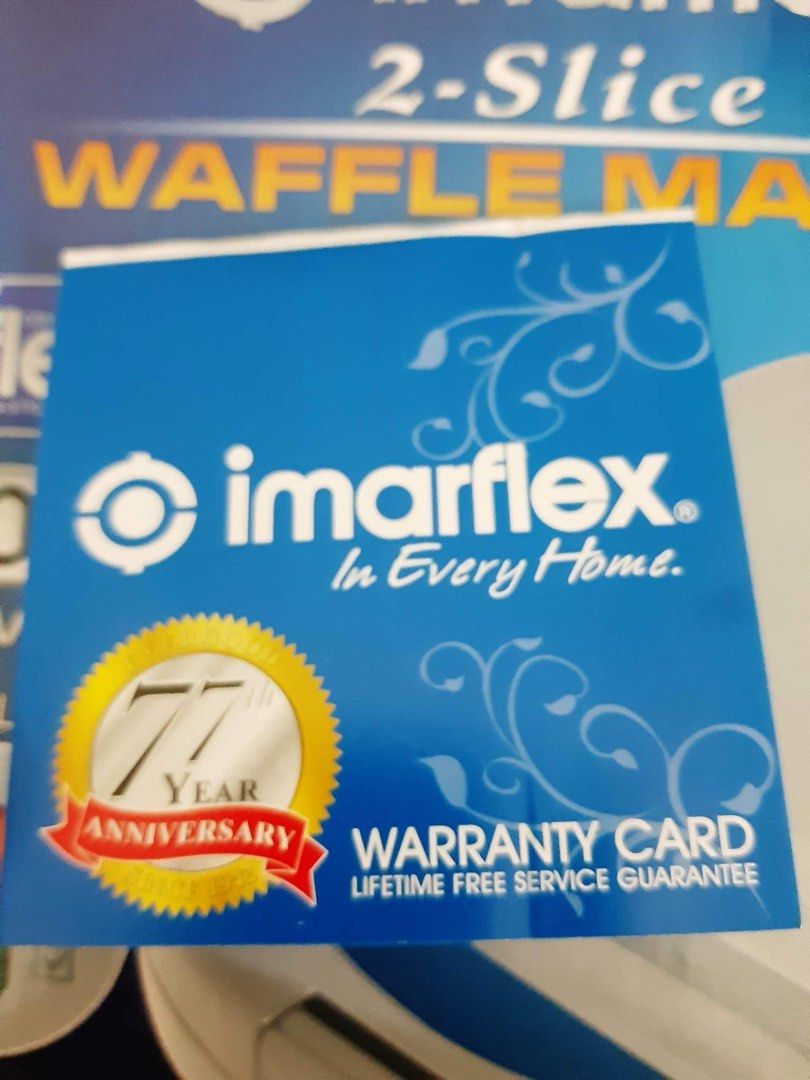 Imarflex ISM-325W 2 slice waffle maker, TV & Home Appliances, Kitchen ...