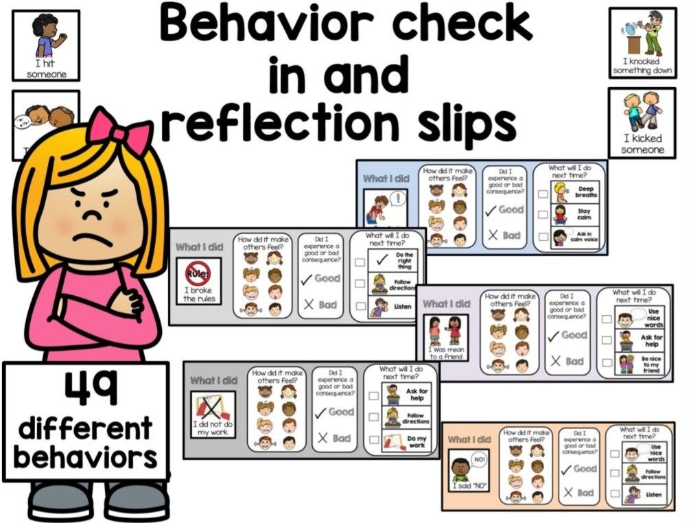 INSTOCKS: BEHAVIOR CHECK IN AND REFLECTION SLIPS/CARDS, Hobbies & Toys ...