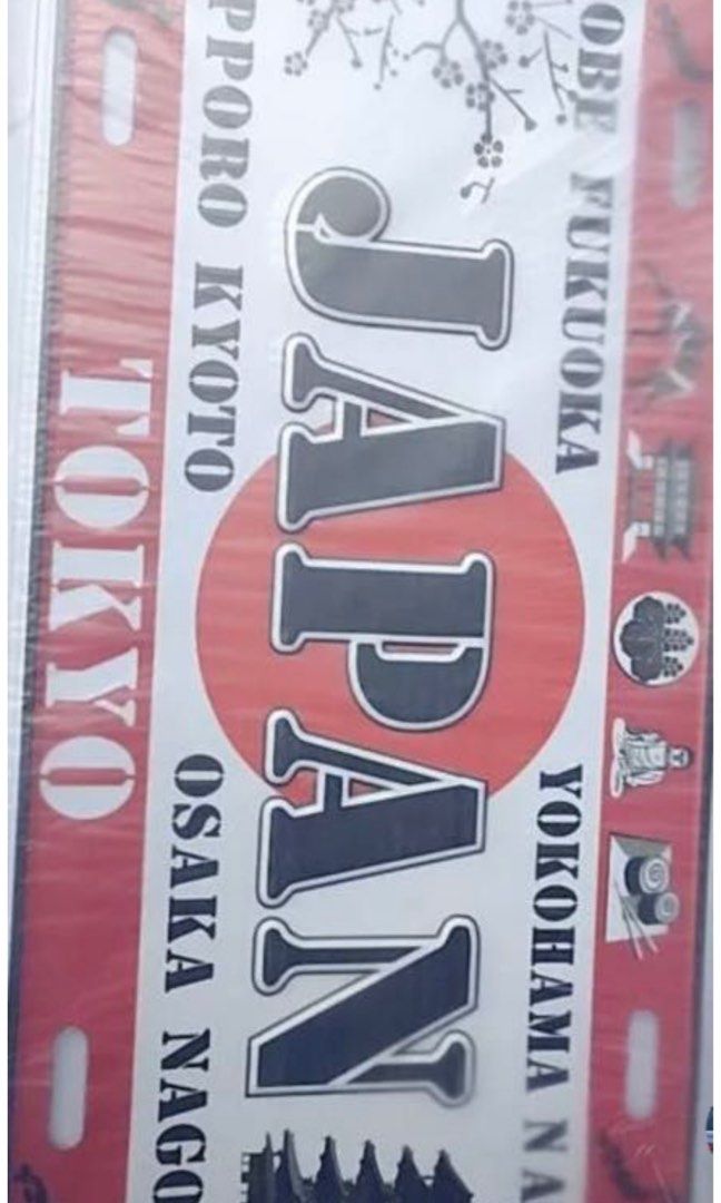 Japan plate, Car Accessories, Car Plates on Carousell