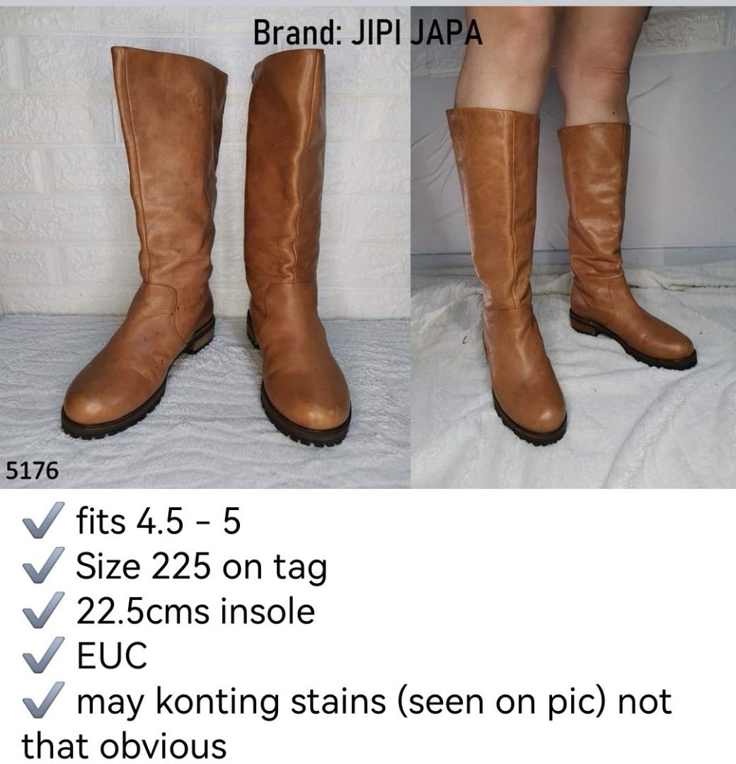 JIPI JAPA KNEE HIGH BOOTS, Women's Fashion, Footwear, Boots on Carousell