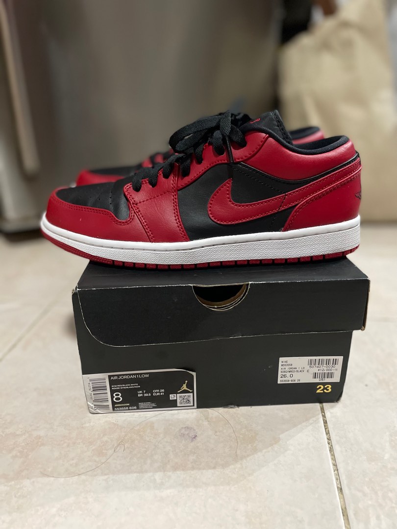 Jordan 1 low reverse bred, Men's Fashion, Footwear, Sneakers on Carousell