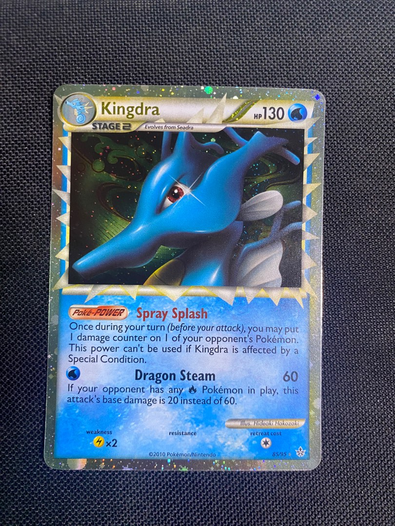 Kingdra prime secret rare hgss unleashed vintage pokemon card tcg ...