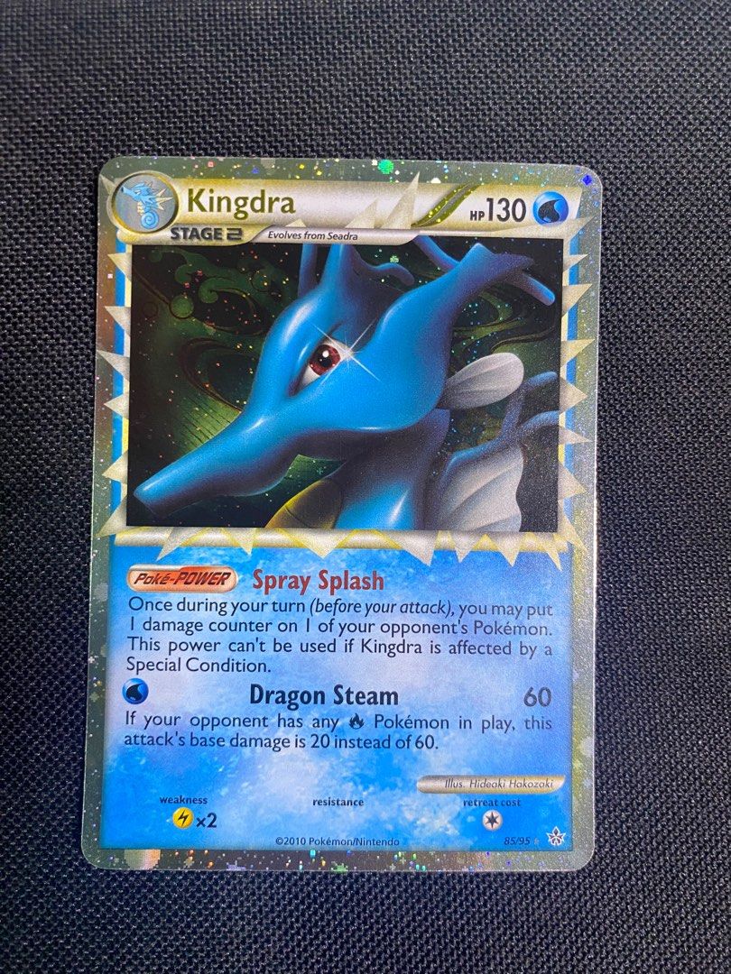 Kingdra prime secret rare hgss unleashed vintage pokemon card tcg ...