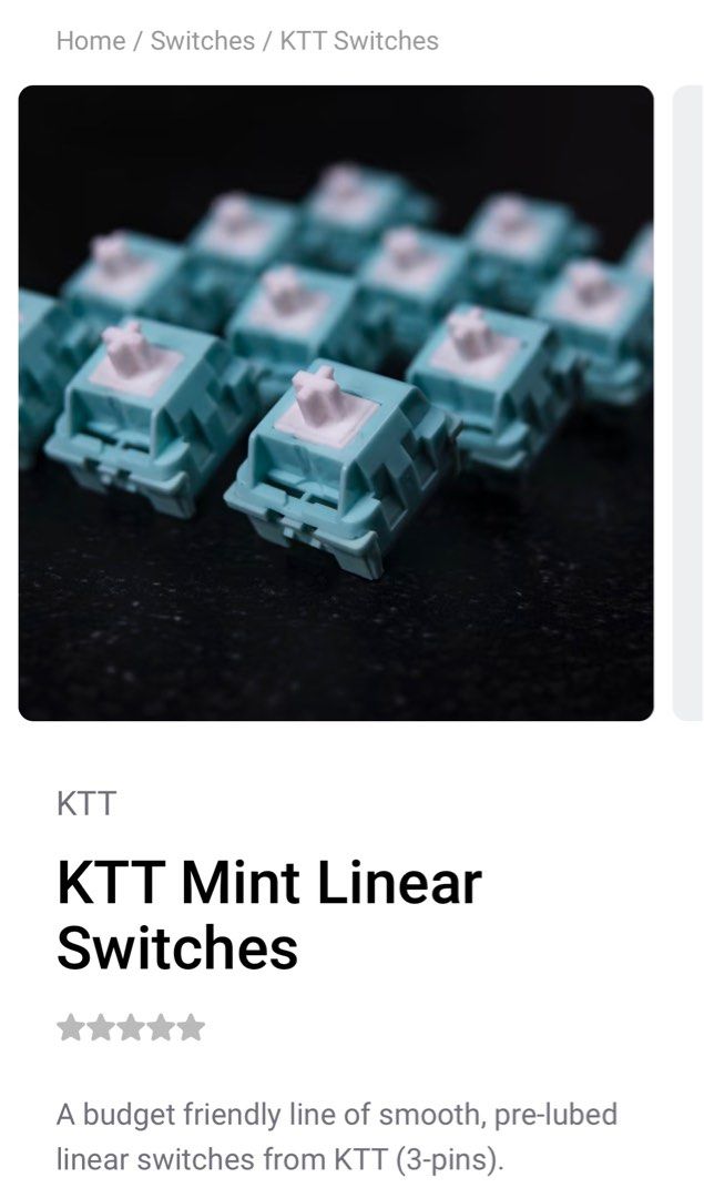 KTT mint keyboard switches, Computers & Tech, Parts & Accessories ...