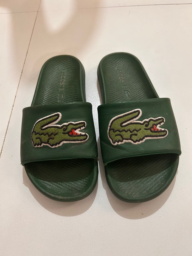 Lacoste sleepers slide, Men's Fashion, Footwear, Slippers & Slides on ...