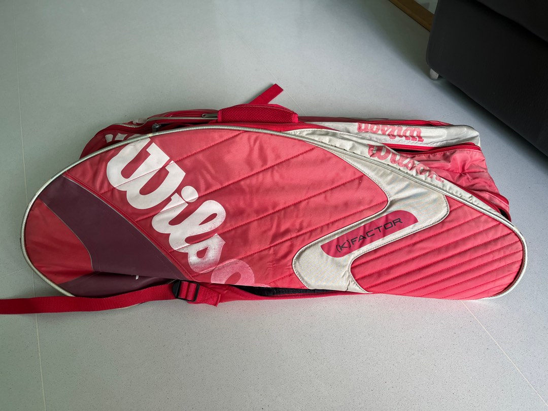 Large Wilson Tennis Bag, Sports Equipment, Sports & Games, Racket ...