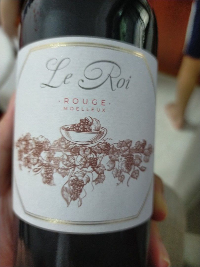 Le Roi Rouge Moelleux 10.5% vol 75cl wine, Food & Drinks, Alcoholic ...