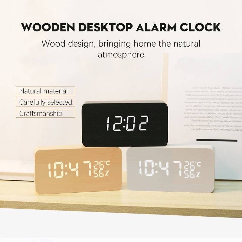 Led Alarm Clock Digital With Light Battery Operated Table Clock For ...