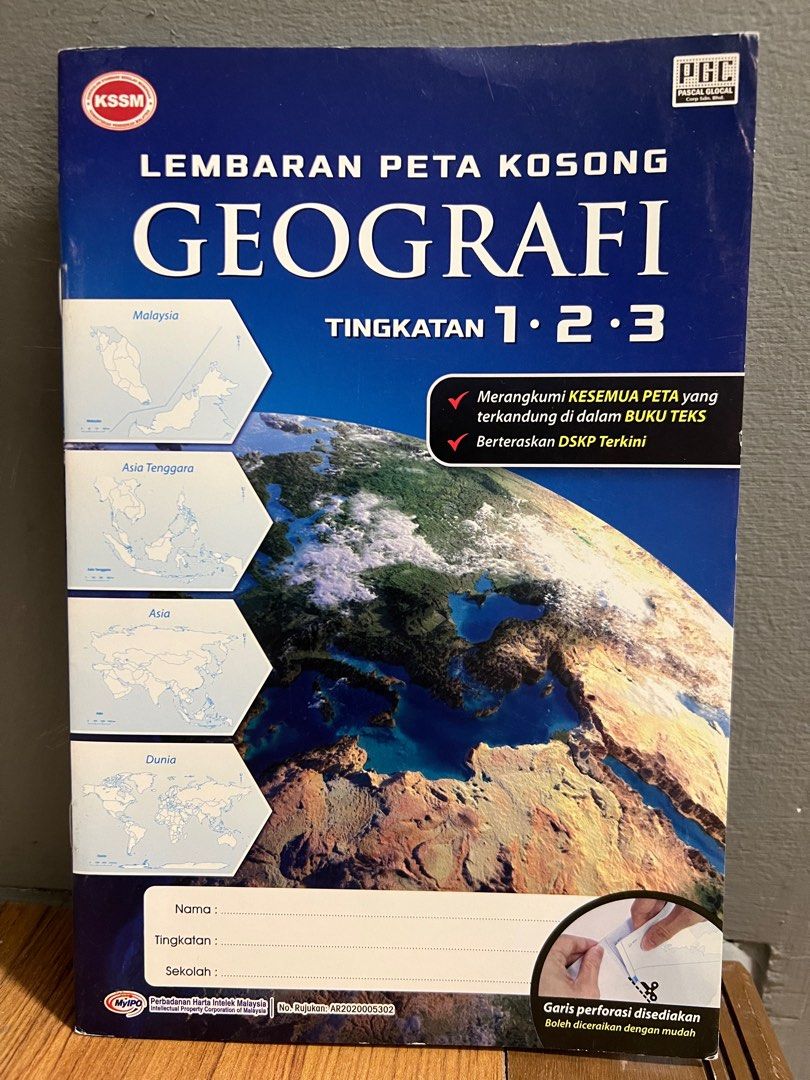 Lembaran Peta Kosong Geografi, Hobbies & Toys, Books & Magazines ...
