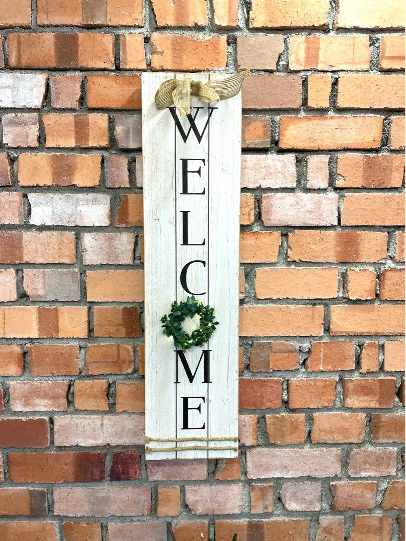 Lightings Country style real wooden plank welcome, Furniture & Home ...