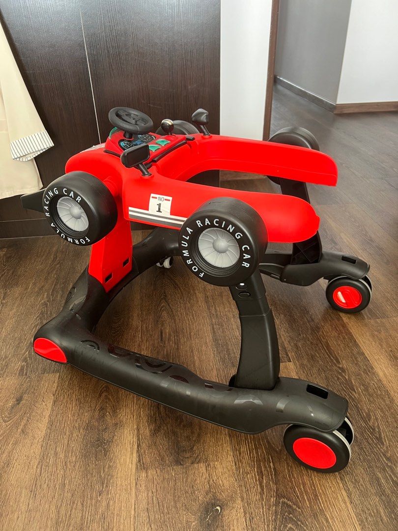 Like New race car walker, Babies & Kids, Infant Playtime on Carousell