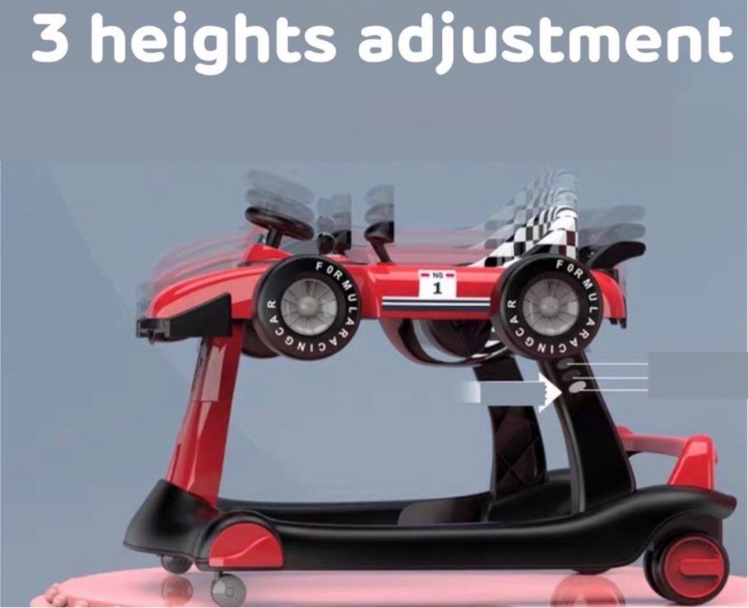 Like New race car walker, Babies & Kids, Infant Playtime on Carousell