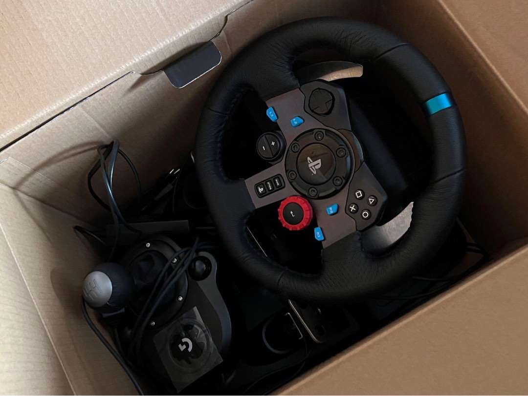 Logitech G29 steering wheel + shifter + metal frame, Video Gaming ...
