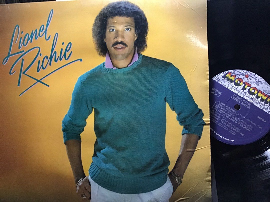 LP Lionel Richie OOP VINYL RECORD Anubis 80s Soul Pop Piring Hitam ...
