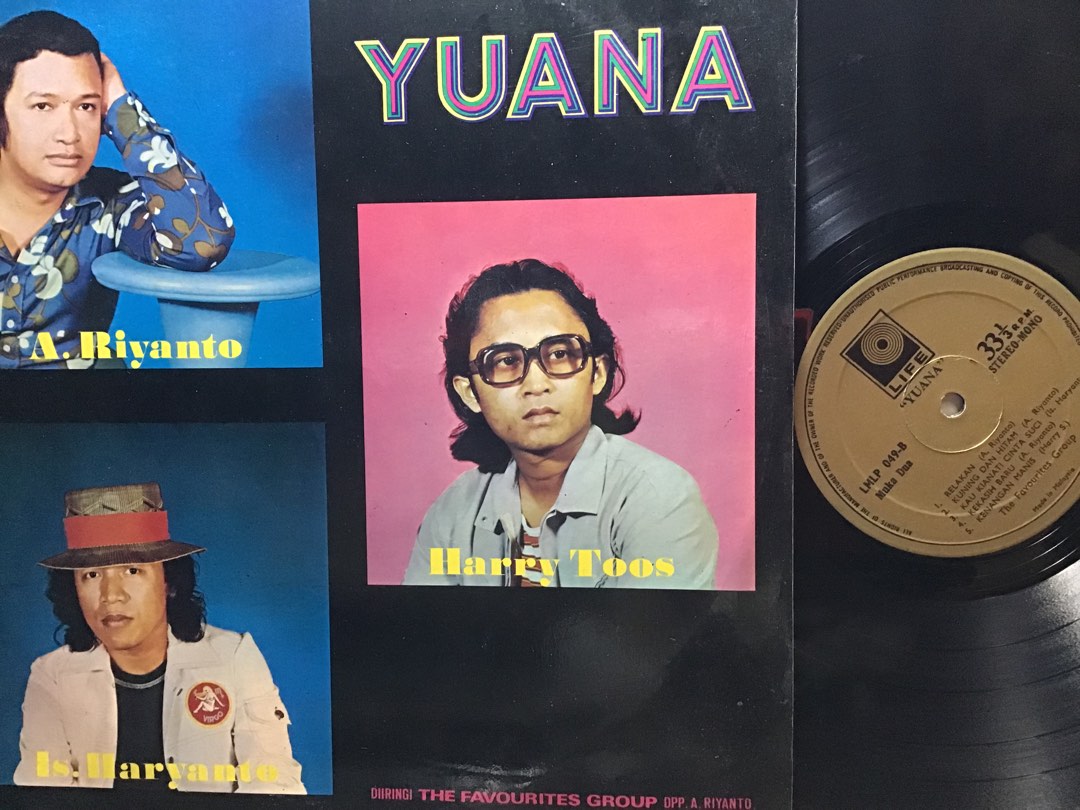 LP Yuana A Riyanto Harry Toos OOP MALAY VINYL RECORD Anubis Piring ...