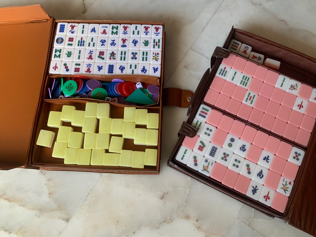 Mahjong sets with carry case, Hobbies & Toys, Toys & Games on Carousell