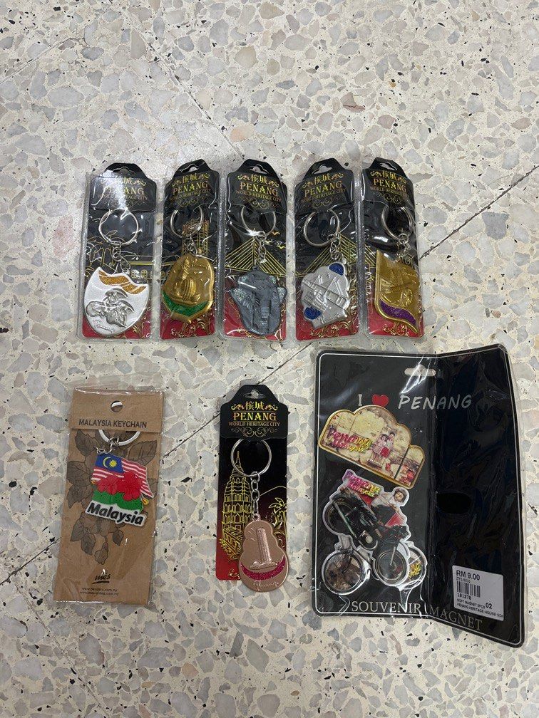 Malaysia Penang Key chains and magnet, Hobbies & Toys, Collectibles ...