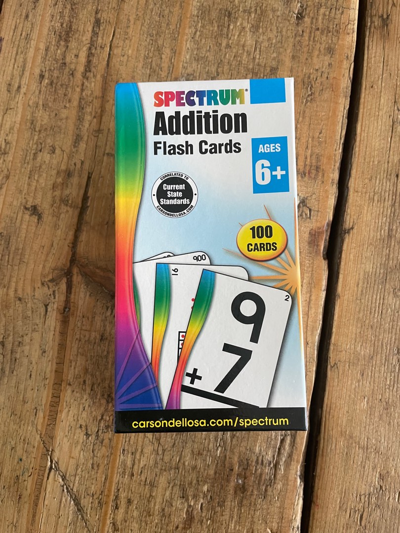 Math spectrum addition flash cards learn mathematics, Hobbies & Toys ...