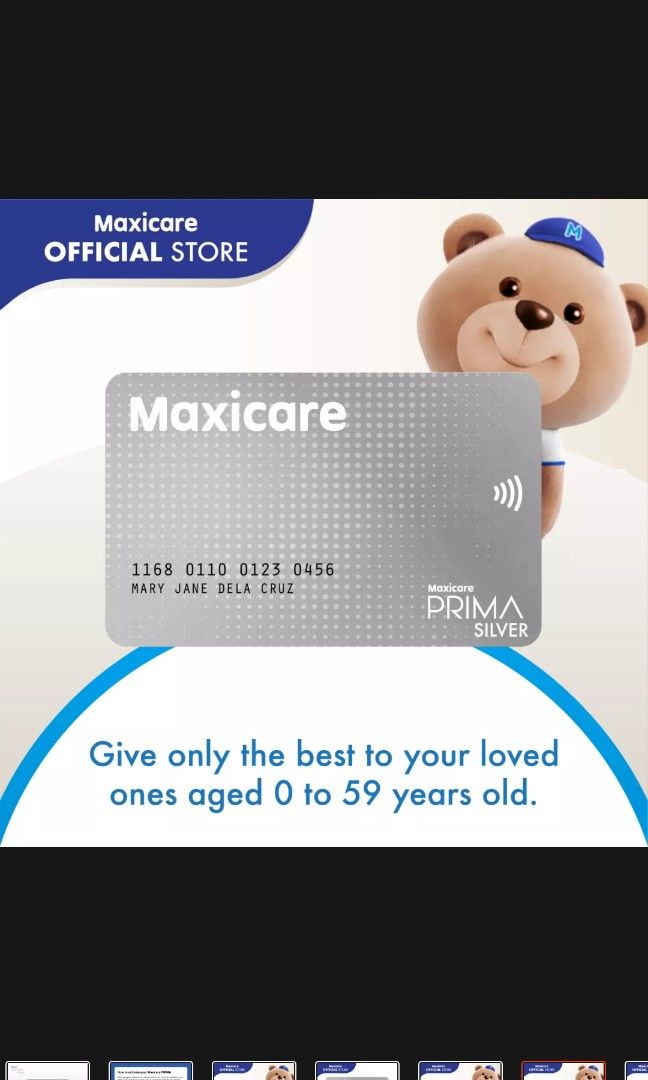 Maxicare PRIMA Silver Outpatient Benefit Card, Health & Nutrition ...