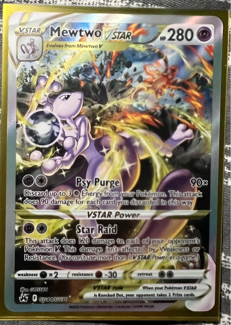 mewtwo vstar crown zenith, Hobbies & Toys, Toys & Games on Carousell