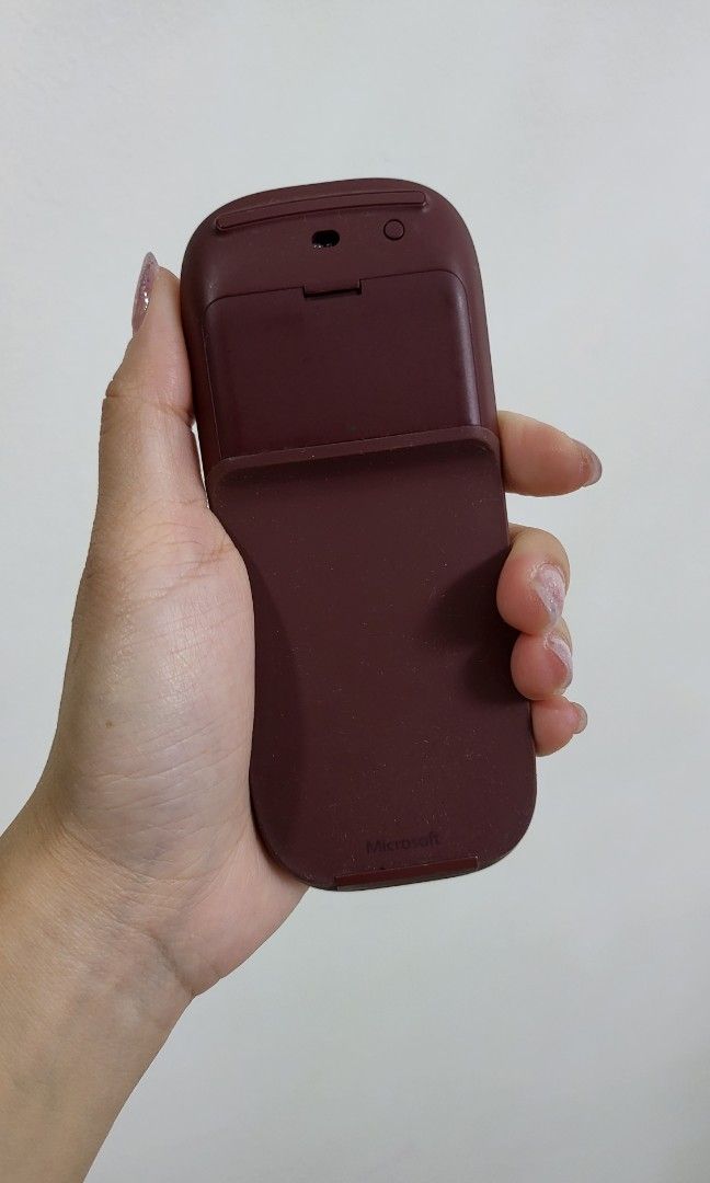 Microsoft surface arc mouse in maroon, Computers & Tech, Parts ...