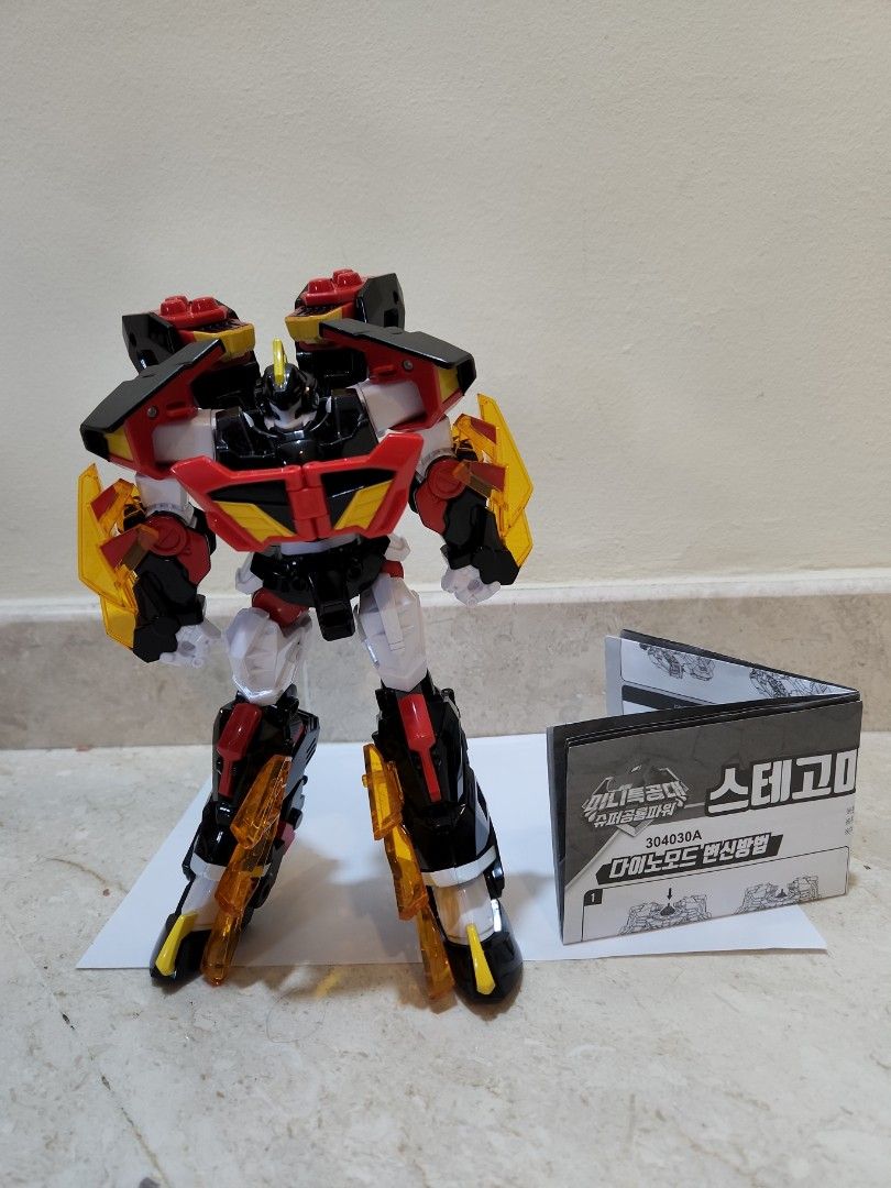 Miniforce Stego Magma Transformer Robot Toy Dinosaur Stegosaurus ...