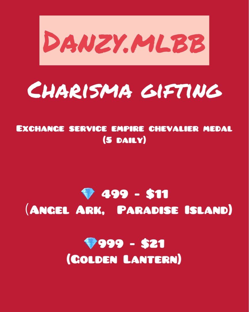 MLBB Charisma Gifting, Video Gaming, Gaming Accessories, In-Game ...