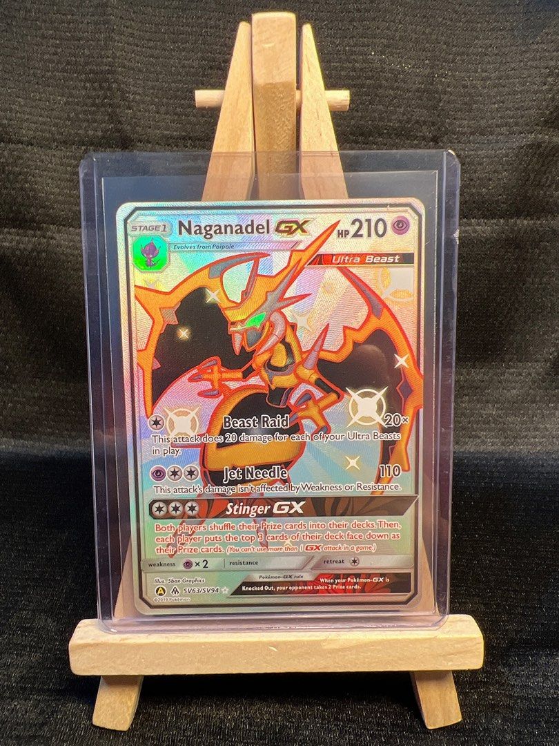 Naganadel GX Ultra Rare Pokemon Hidden Fates SV63/SV94, Hobbies & Toys ...