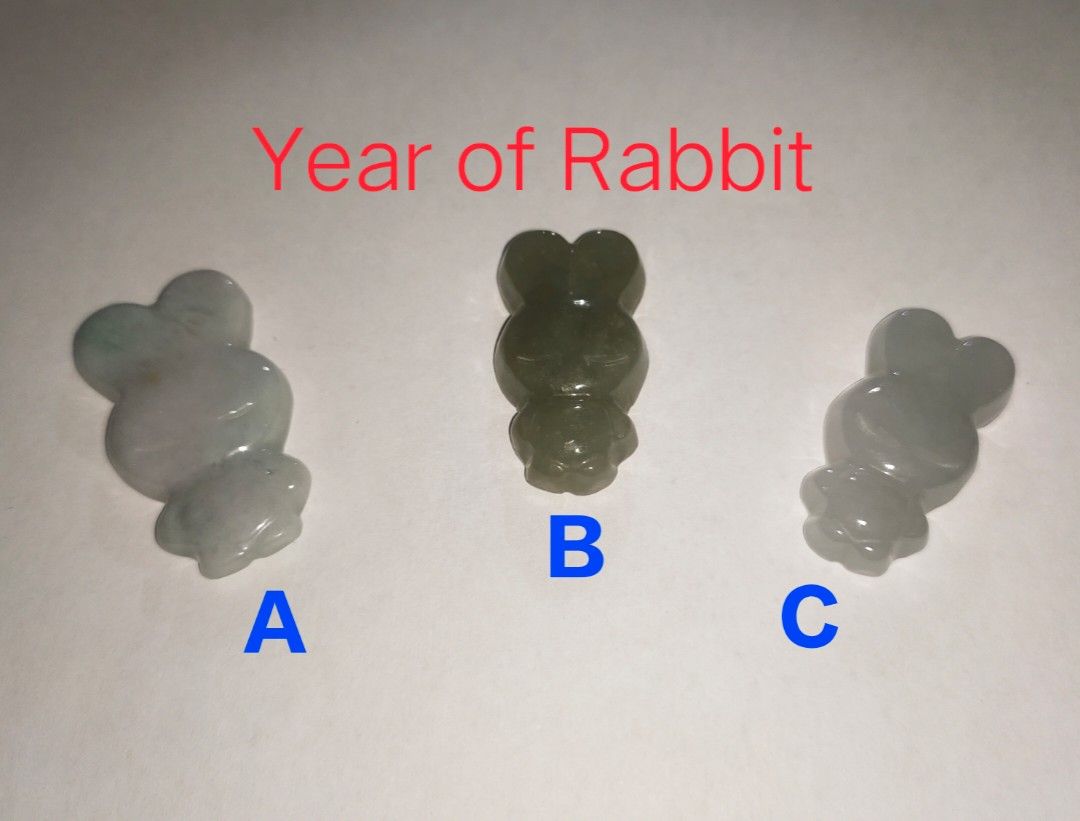 Natural Jade Rabbits, Everything Else on Carousell