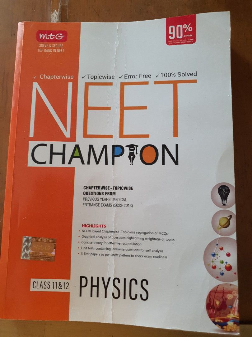 NEET Champion Book Series (Chemistry, Biology, Physics), Hobbies & Toys ...