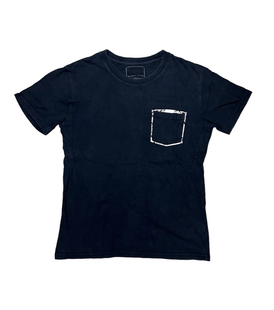 Number (N)ine - Number Nine Music Notes Pocket Tee, Women's Fashion ...