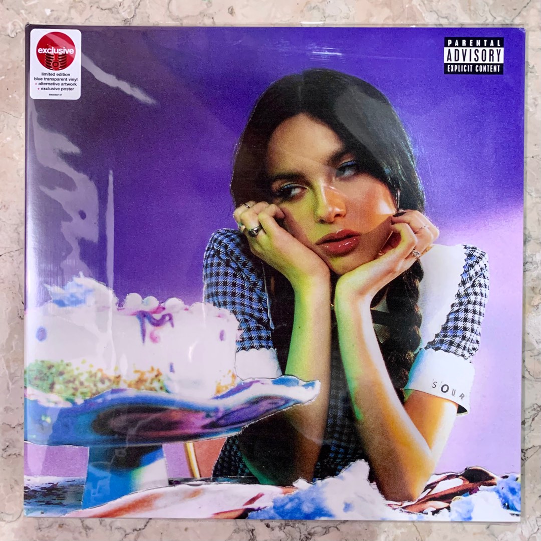 Olivia Rodrigo Sour Target Blue Vinyl, Hobbies & Toys, Music & Media ...