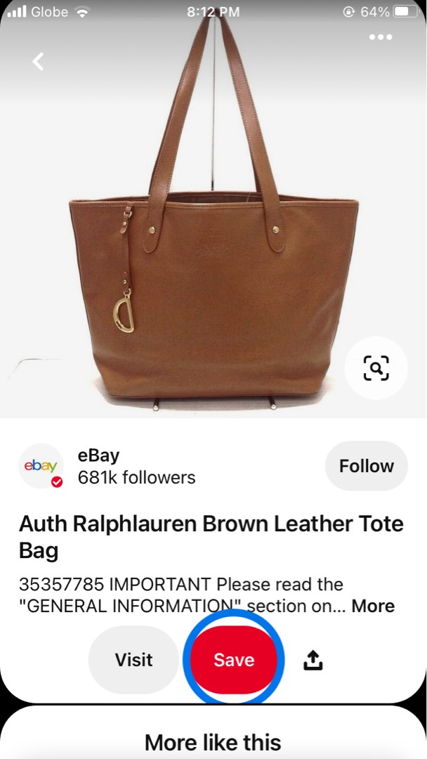Original RLL totebag, Luxury, Bags & Wallets on Carousell