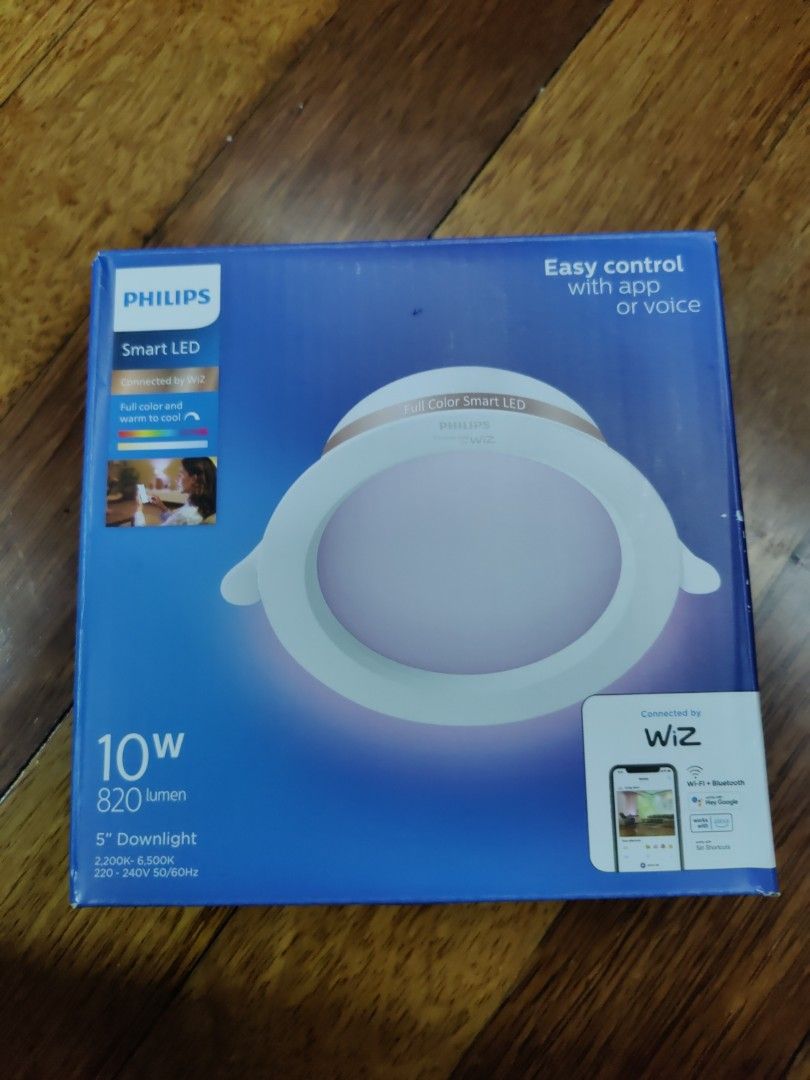 Philips Wiz 10W RGB Smart WiFi Recessed Downlight 5 Inches Furniture philips-wiz-10w-rgb-smart-wifi-recessed-downlight-5-inches-furniture