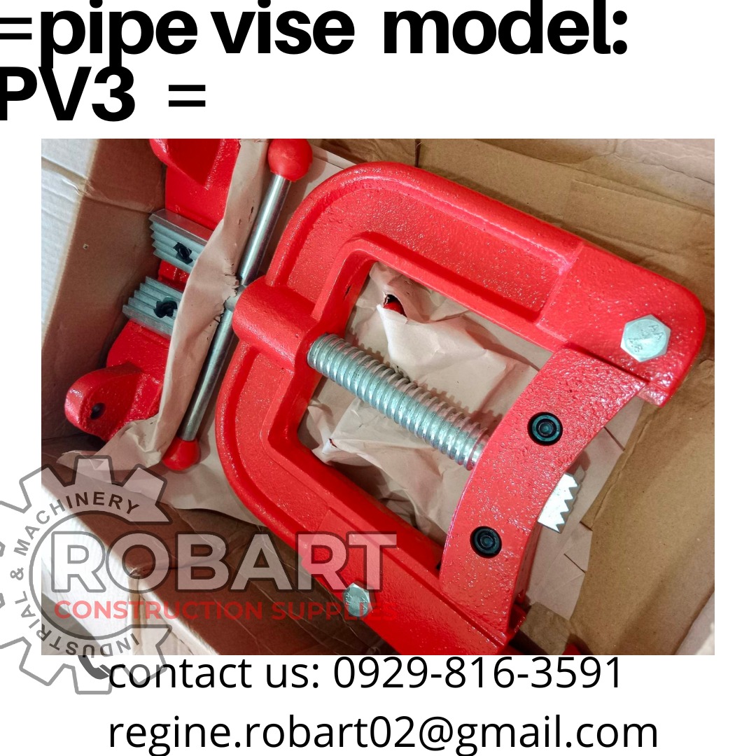 =pipe vise model: PV3 =, Commercial & Industrial, Construction Tools & Equipment on Carousell