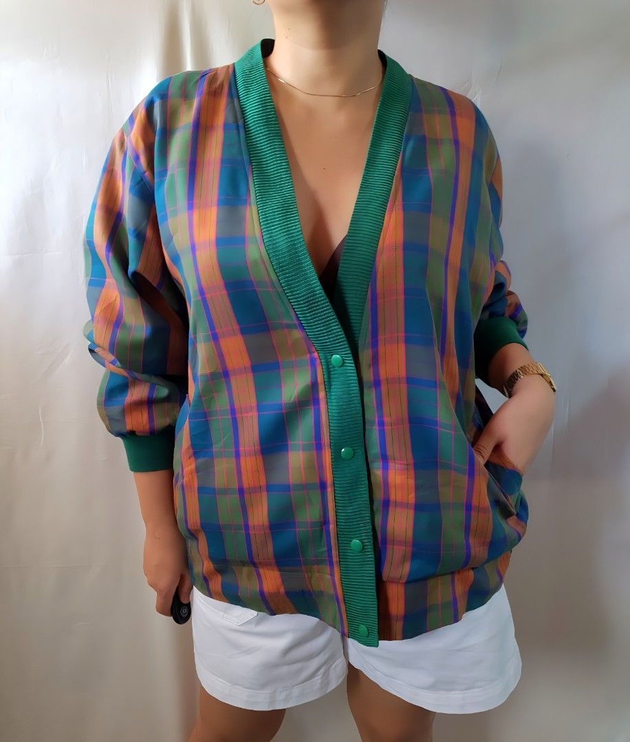 Plaid multi color jacket, Women's Fashion, Coats, Jackets and Outerwear ...
