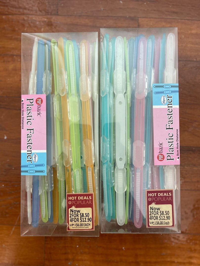 Plastic Fasteners, Hobbies & Toys, Stationery & Craft, Stationery ...