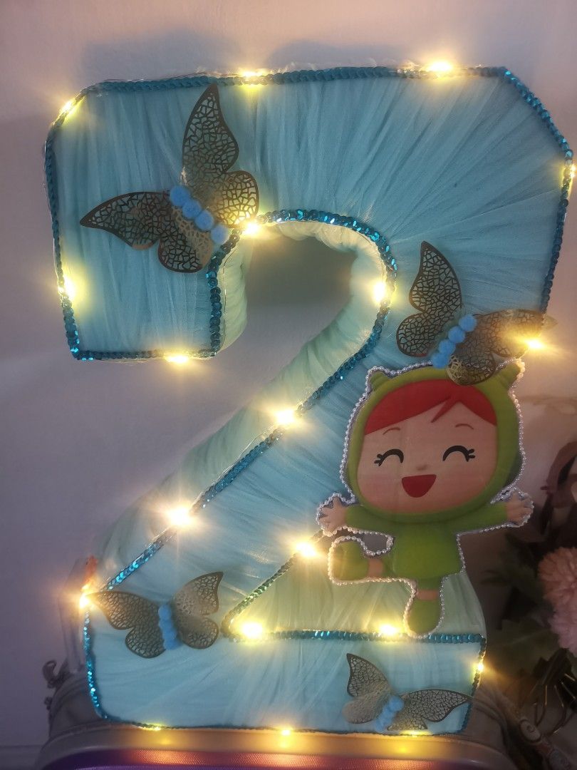 Pocoyo- No 2 decorations w light. (Nina), Babies & Kids, Baby Nursery ...