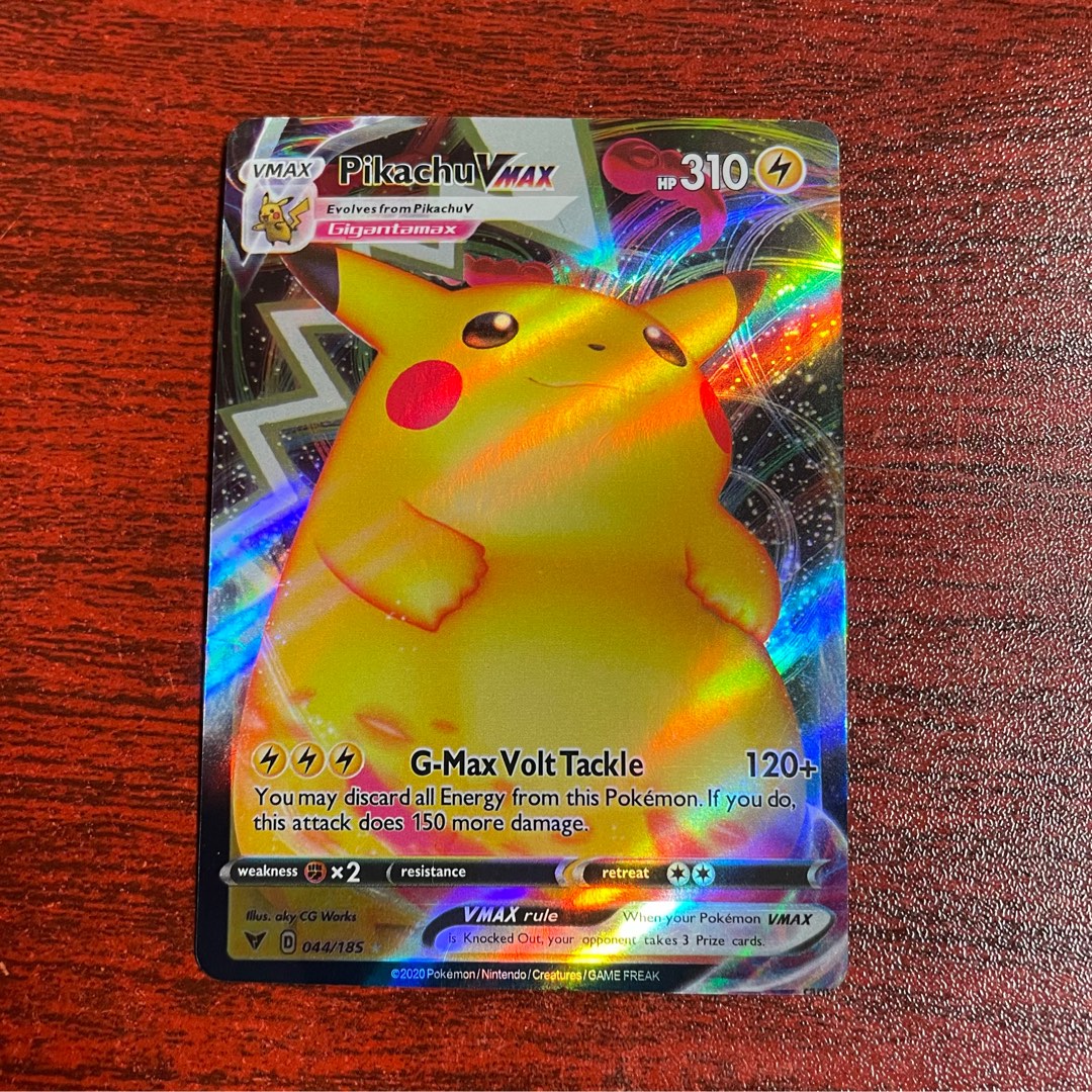 Pokemon Pikachu VMax TCG, Hobbies & Toys, Toys & Games on Carousell