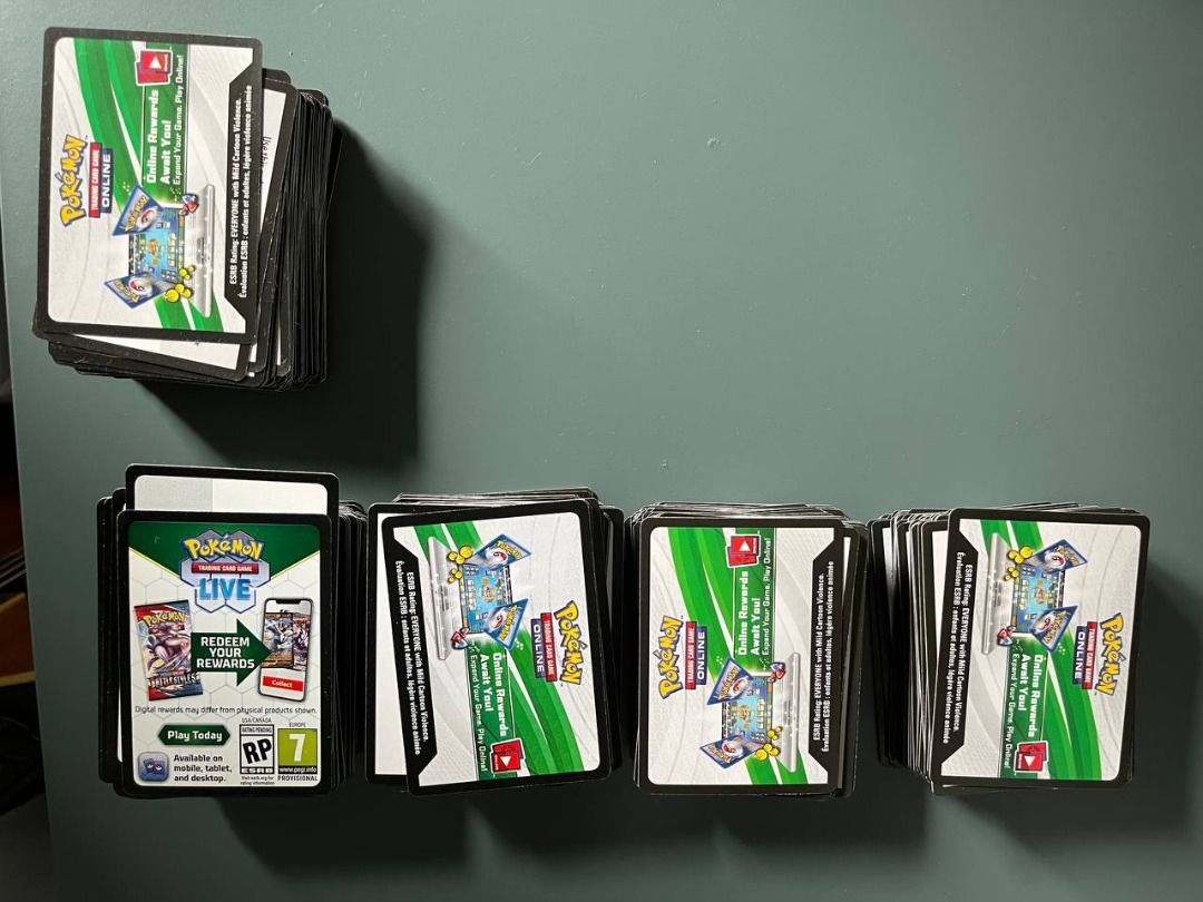 Pokemon TCG Code Cards (515 Pieces!) Mix of Vintage and S&S, Hobbies ...