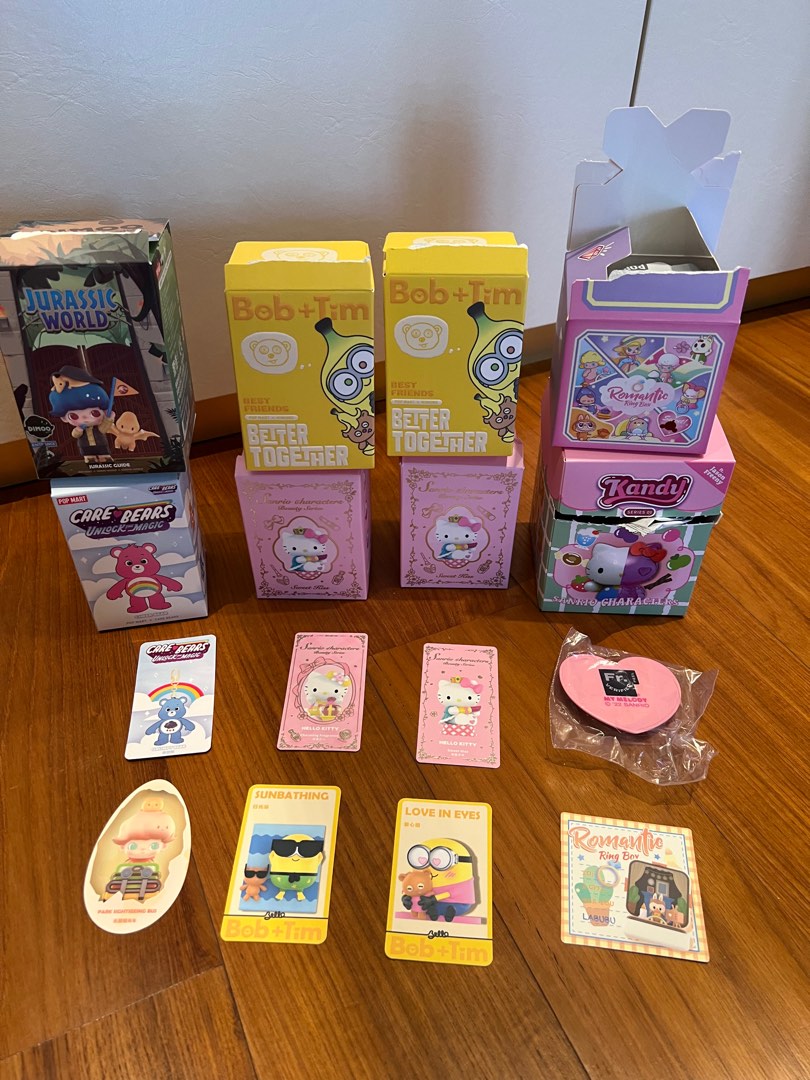 popmart sale - dimoo jurassic, carebear, minion bob & tim, sanrio ...