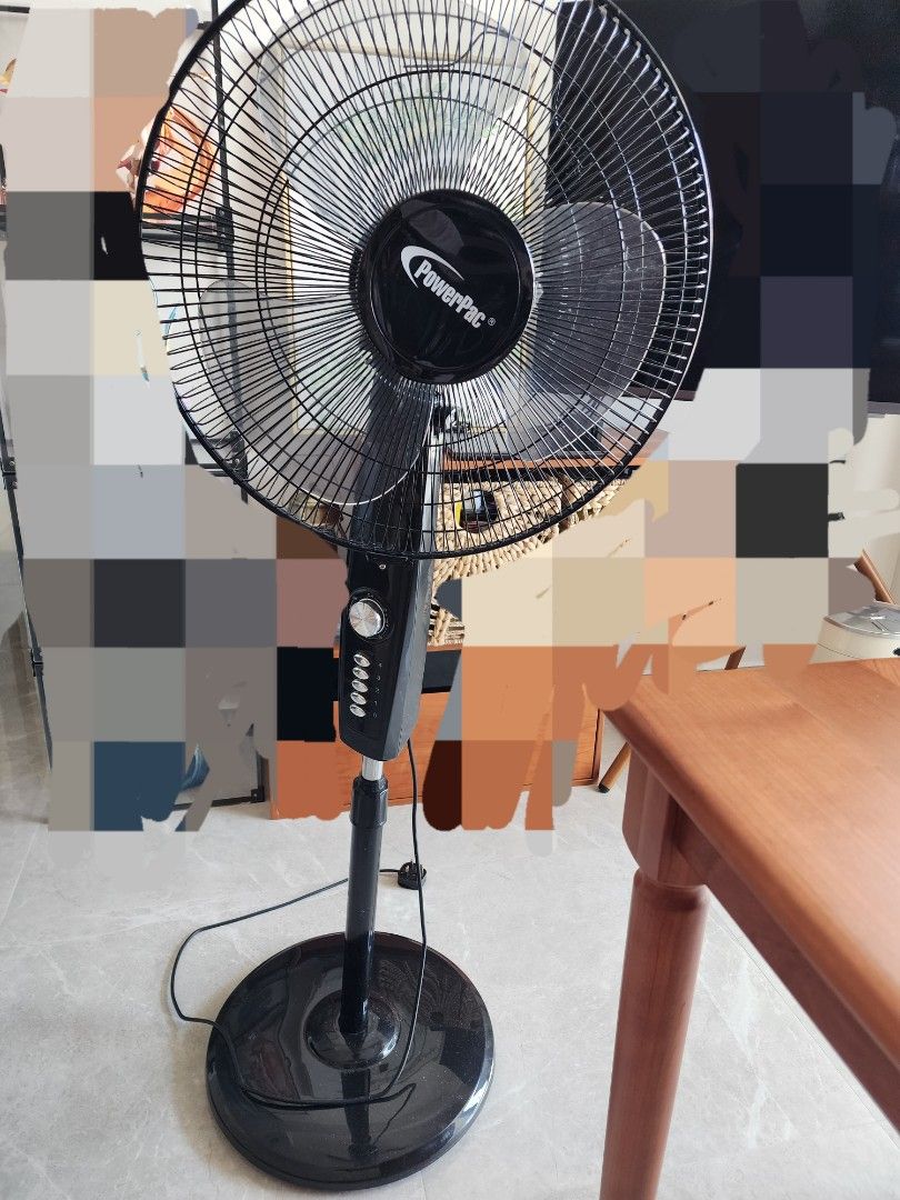 POWERPAC standing fan, Furniture & Home Living, Lighting & Fans, Fans ...