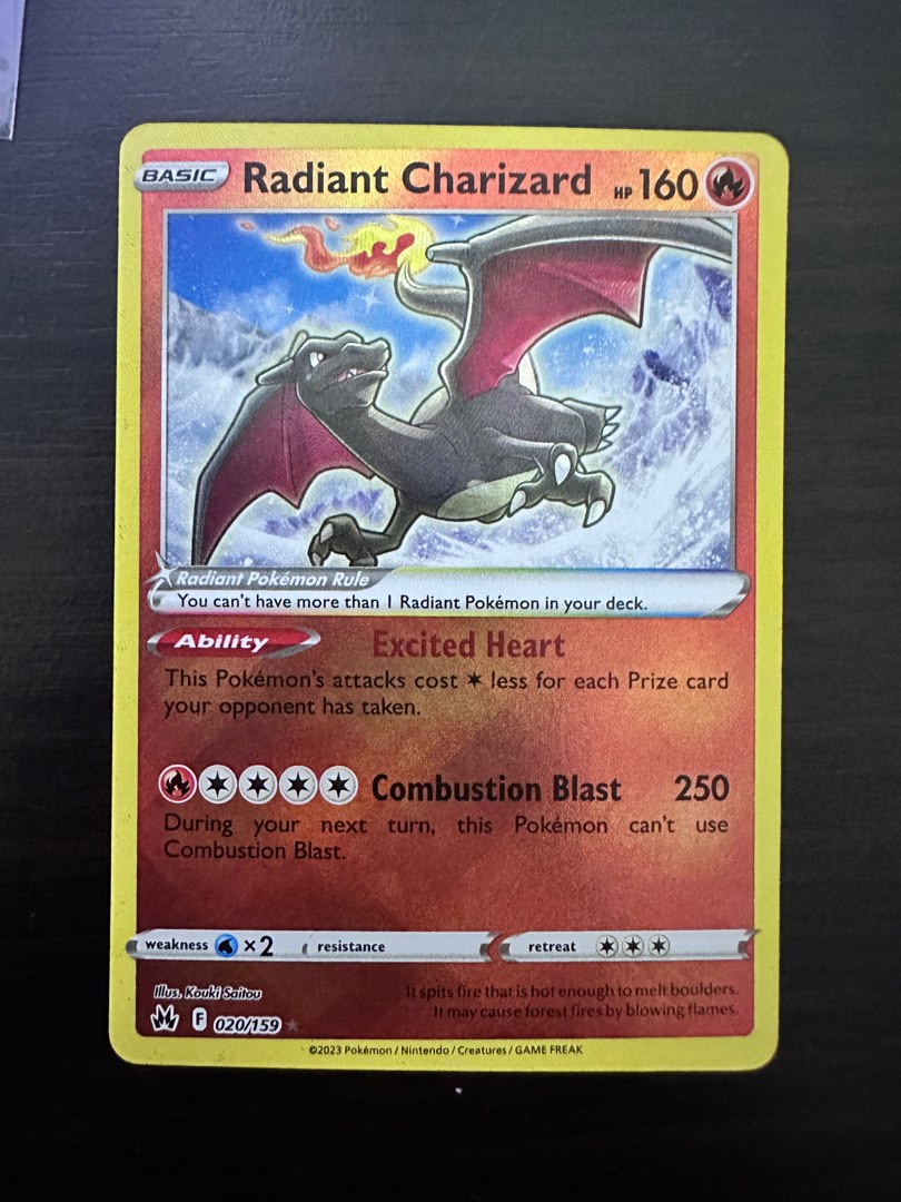 Radiant Charizard - Crown Zenith, Hobbies & Toys, Memorabilia ...