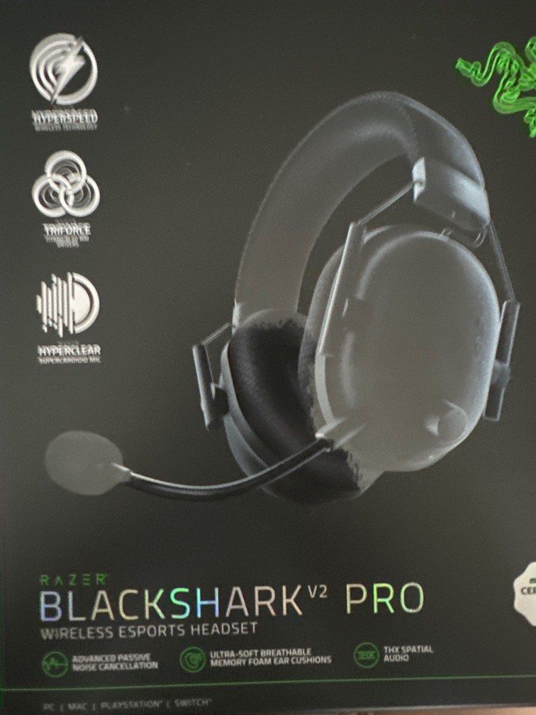 Razer Blackshark V2 Pro Headset (SEALED IN BOX), Audio, Headphones ...