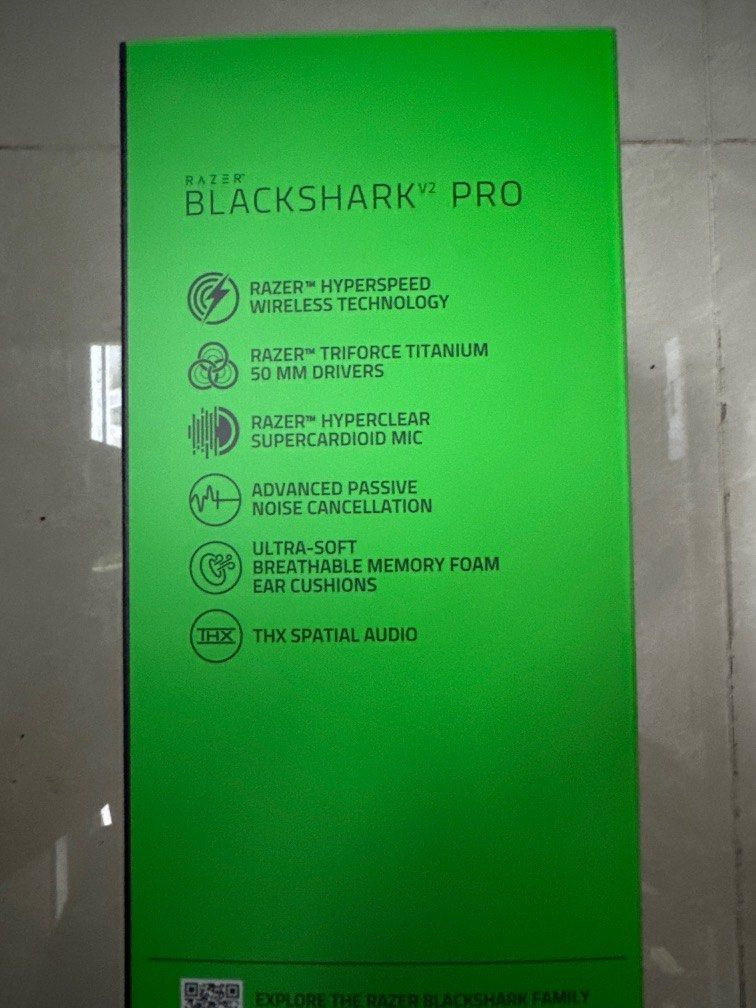 Razer Blackshark V2 Pro Headset (SEALED IN BOX), Audio, Headphones ...