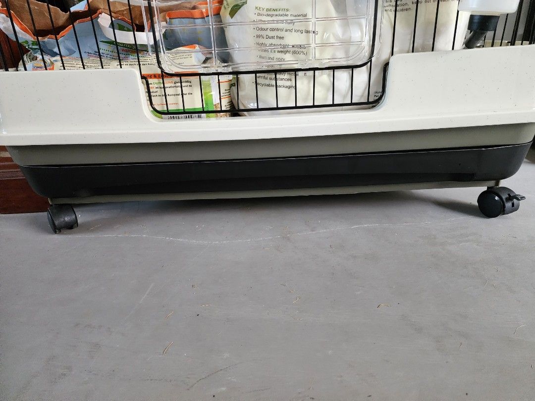 Riyoka Rabbit cage - black colour, Pet Supplies, Homes & Other Pet ...