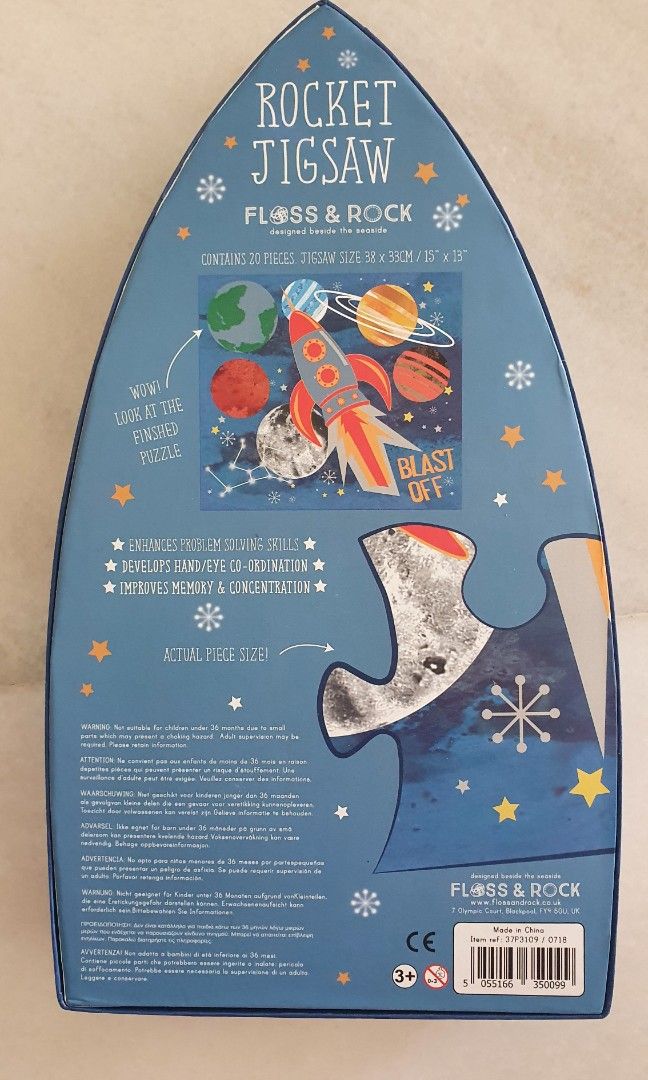 Rocket jigsaw puzzle 20 piece, Hobbies & Toys, Toys & Games on Carousell
