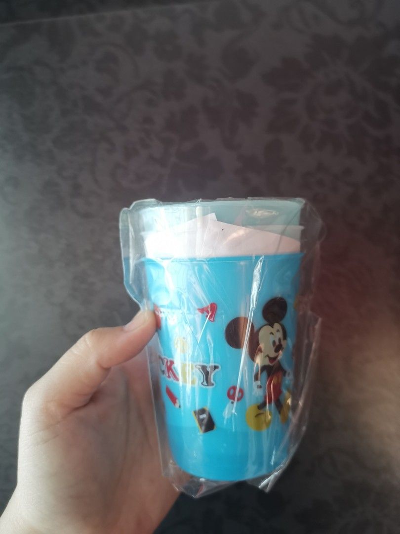 Sealed Disney Mickey Mouse Plastic Cup set of 3, Furniture & Home ...