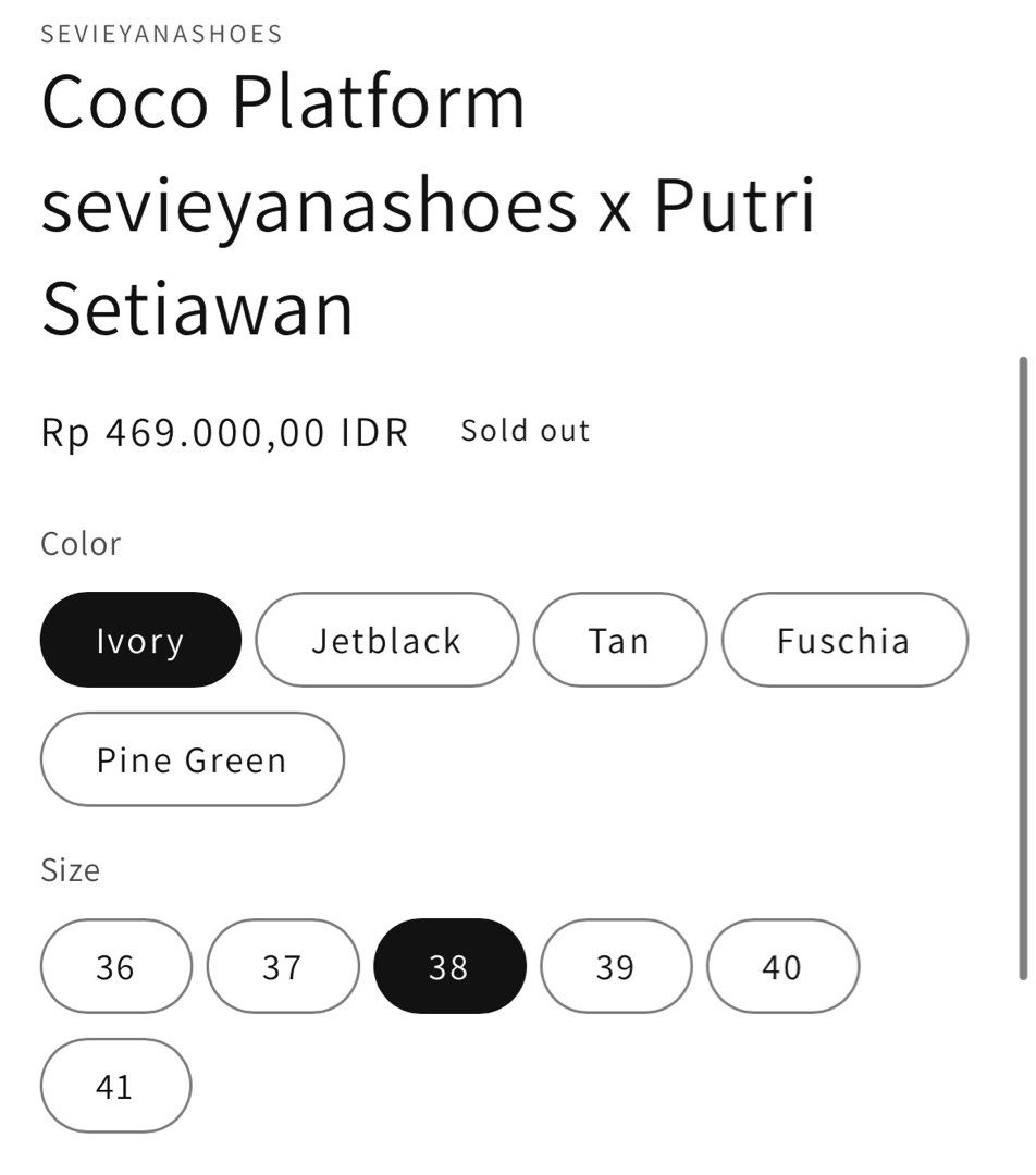 SEVIEYANA SHOES - COCO platform IVORY 38, Women's Fashion, Footwear ...