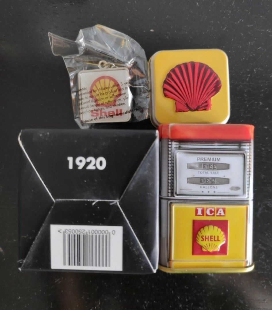 Shell 125th year canisters, Hobbies & Toys, Collectibles & Memorabilia ...